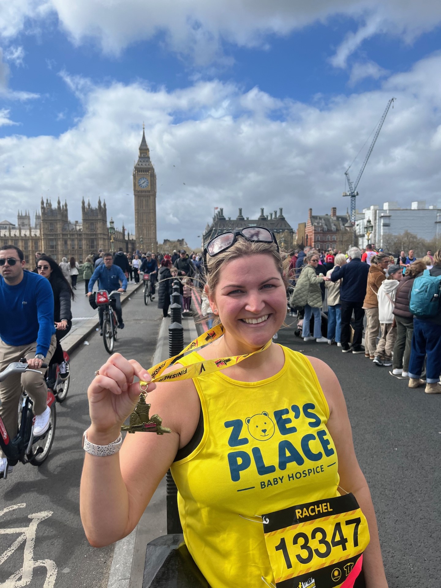 Tackling the London Landmarks Half Marathon - Rachel's story - Zoe's Place